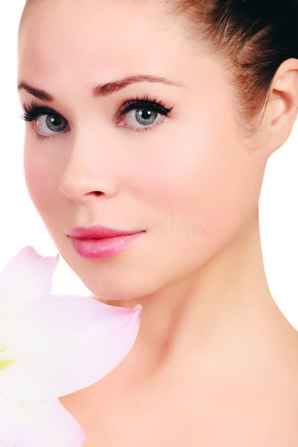 Beautiful face stock photo. Image of lily, petal, girl - 34304076
