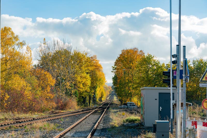 Beautiful Fall Color Around Country Side of Iserlohn Editorial Stock ...