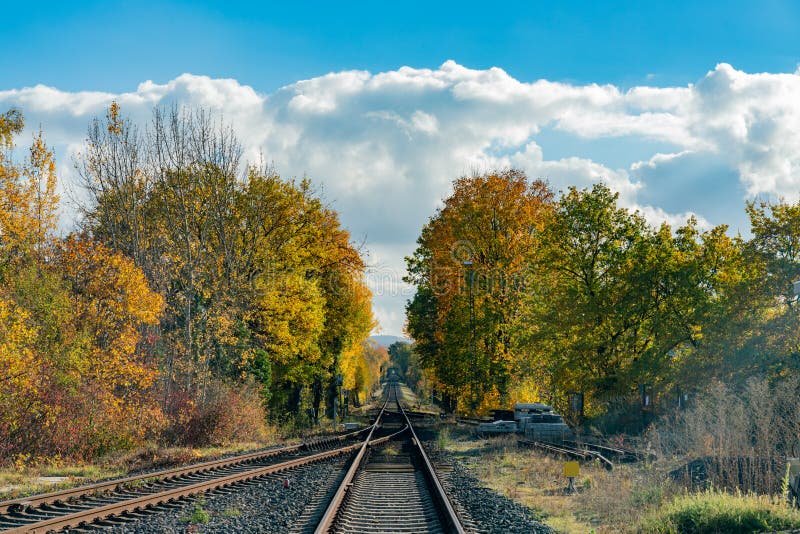 Beautiful Fall Color Around Country Side of Iserlohn Stock Image ...