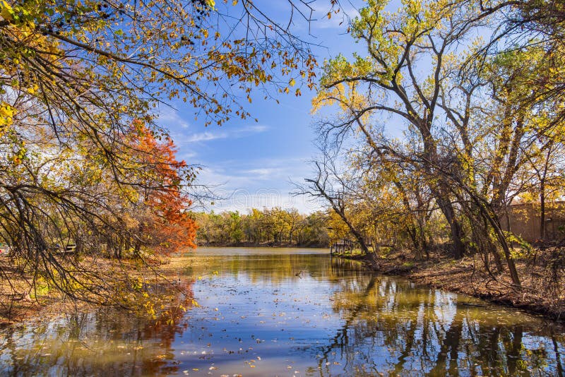Beautiful Fall Color of the Martin Park Nature Center Stock Image ...