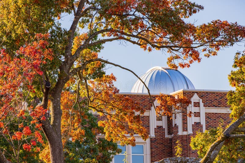 Beautiful Fall Color View of the Campus of Univeristy of Oklahoma ...