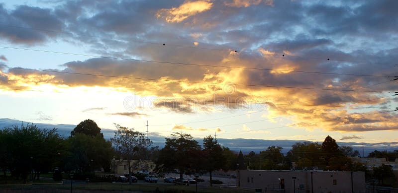 Beautiful Fall Mornings stock image. Image of albuquerque - 129319167
