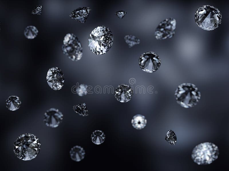 Beautiful Falling Diamonds Background Stock Illustration - Illustration ...