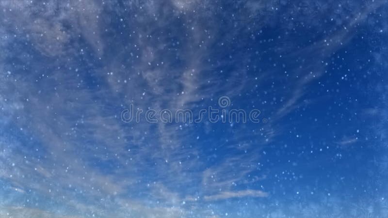 Beautiful Falling Snow on Clouds on Sky Background - Photo of Nature ...