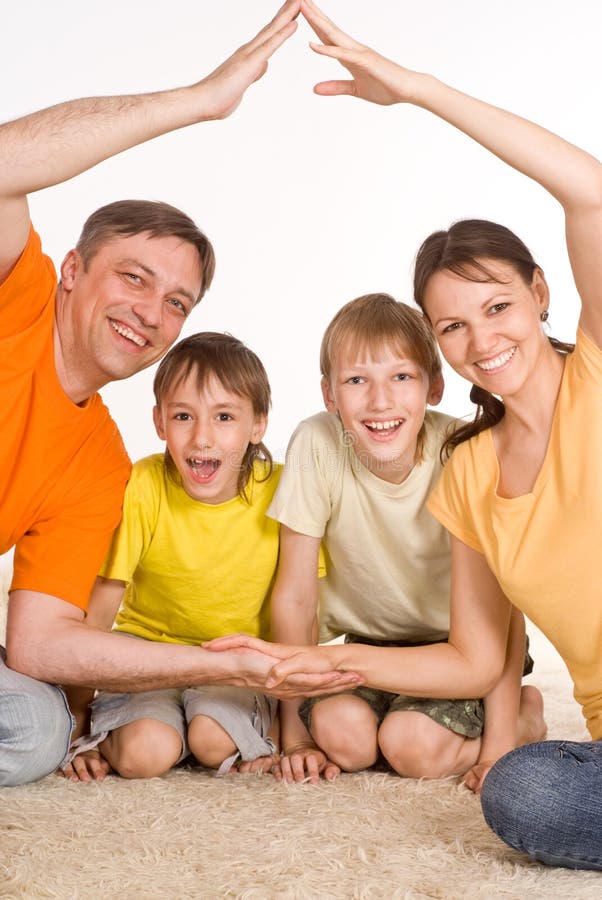 Beautiful Family Of A Four Picture. Image: 20129316