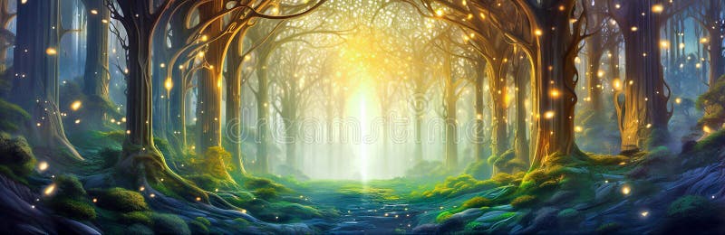 Fantasy Horizontal Winter Landscape with Castle in the Middle of the ...