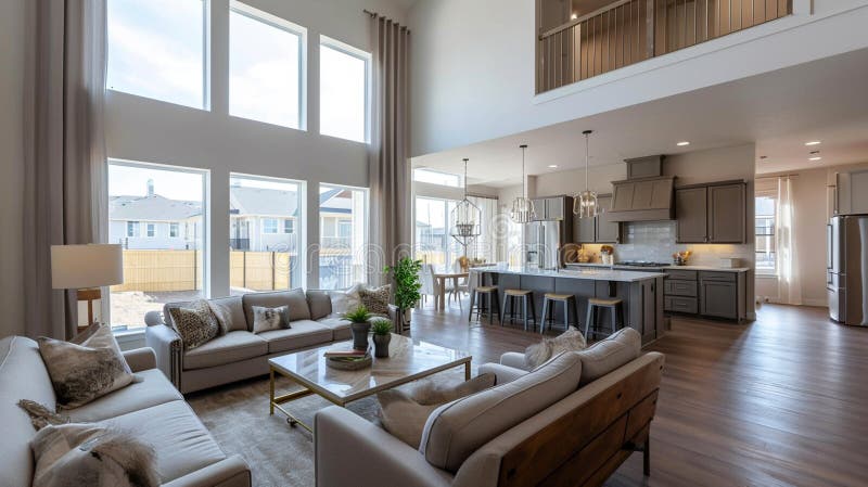 Beautiful Farm House Living Space. Generative Ai Stock Image - Image of ...