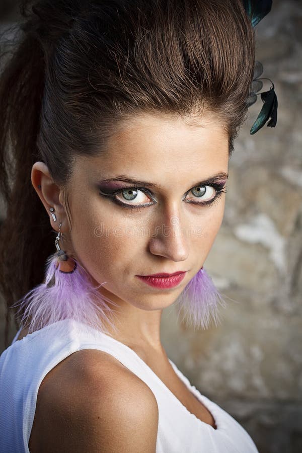 Beautiful and Fashion Model Stock Image - Image of creative, style ...