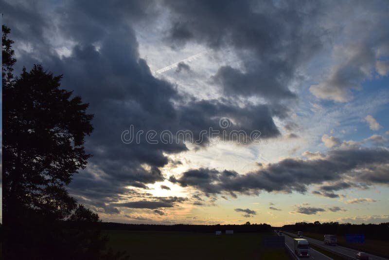 Beautiful fat sky stock image. Image of sunset, cloudscape - 107700481