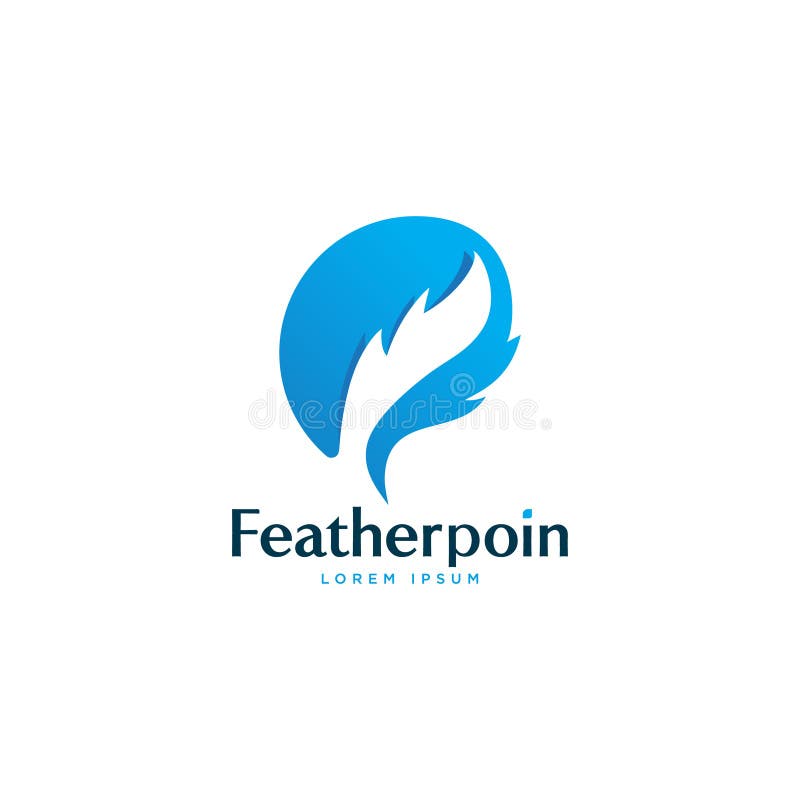 Beautiful Feather Design for Logo Stock Illustration - Illustration of ...