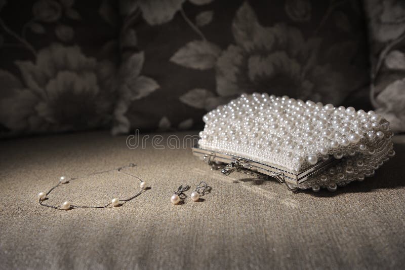 Beautiful Female Accessories with Pearls Stock Image - Image of ...