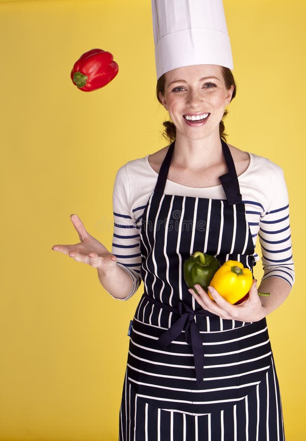Beautiful female chef. stock image. Image of model, portrait - 22957965