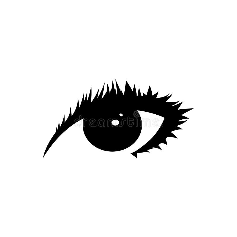 Beautiful female eye stock vector. Illustration of closeup - 131826635