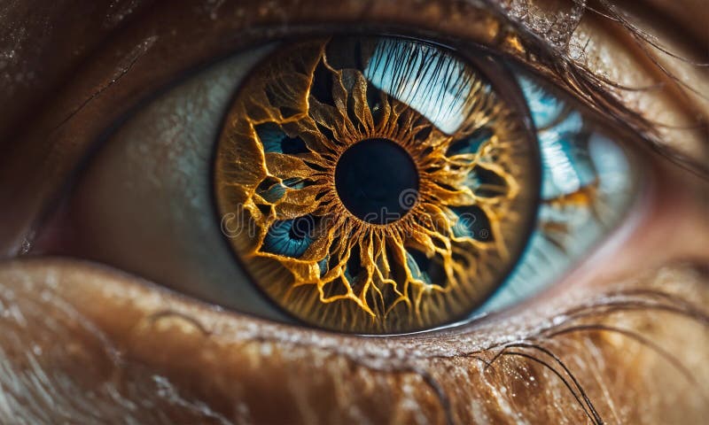 Beautiful Female Eye Close-up. Selective Focus Stock Image - Image of ...