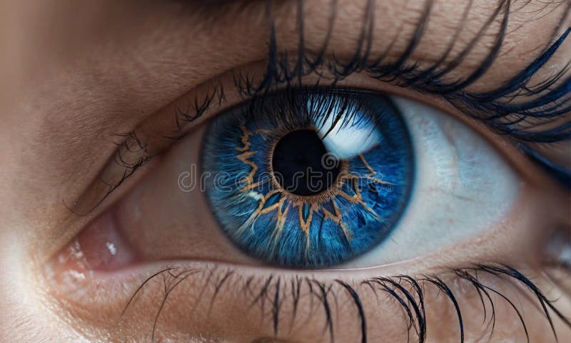 Beautiful Female Eye Close-up. Selective Focus Stock Photo - Image of ...