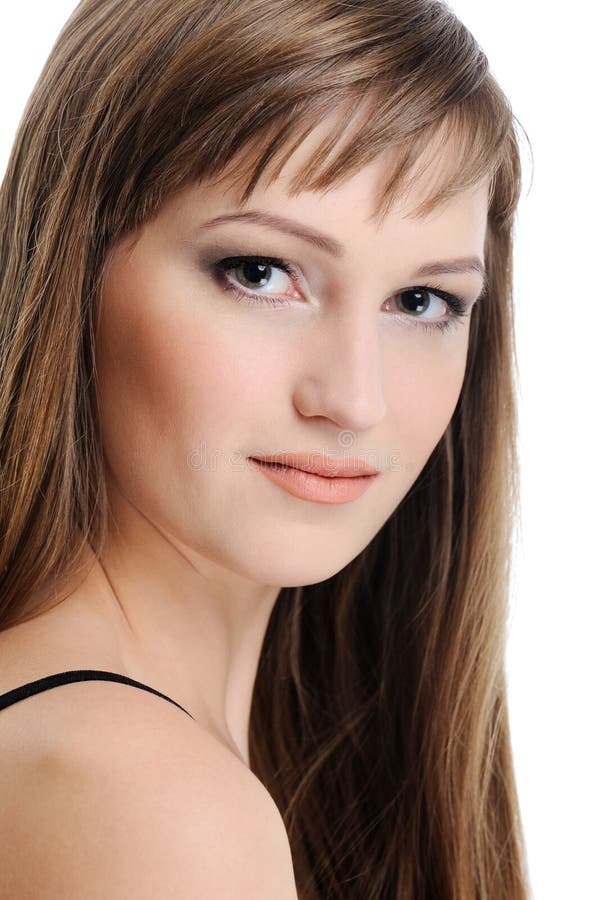 Beautiful female face stock image. Image of expression - 8664677