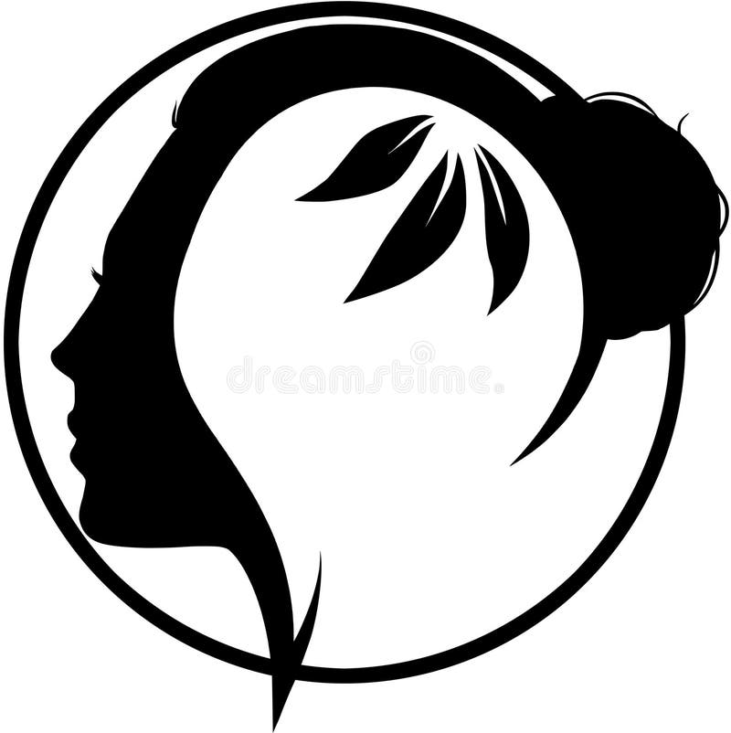 Beautiful Female Face Logo stock image. Illustration of feel - 271771487