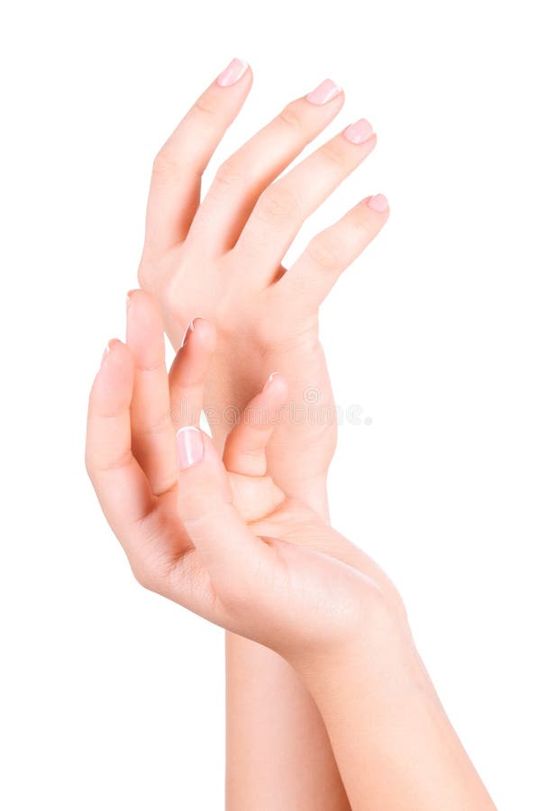 Beautiful female hands stock photo. Image of fingernail - 55058806