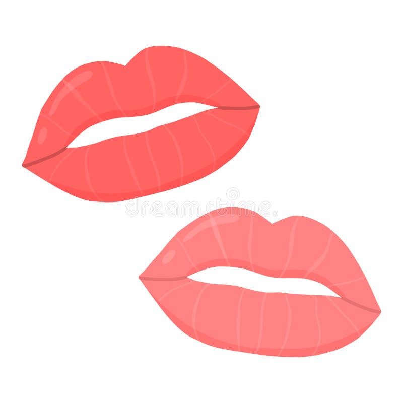 Beautiful Female Lips Red Lips Stock Vector Illustration Of Symbol