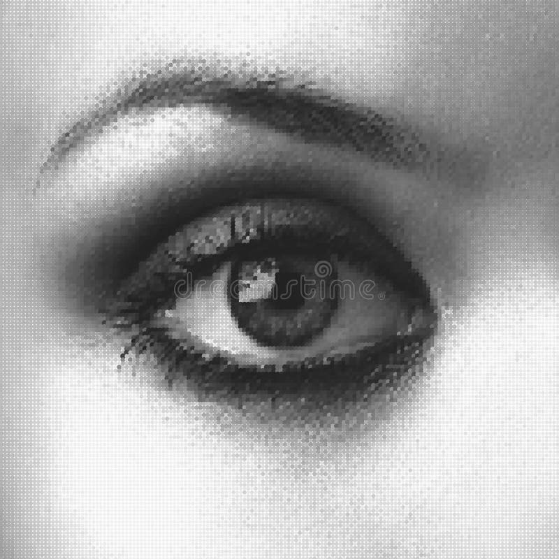 Beautiful Female Look. Vector Stock Vector - Illustration of pattern ...