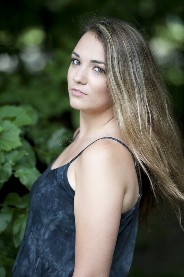 Beautiful Female Model stock photo. Image of cute, green - 42904398