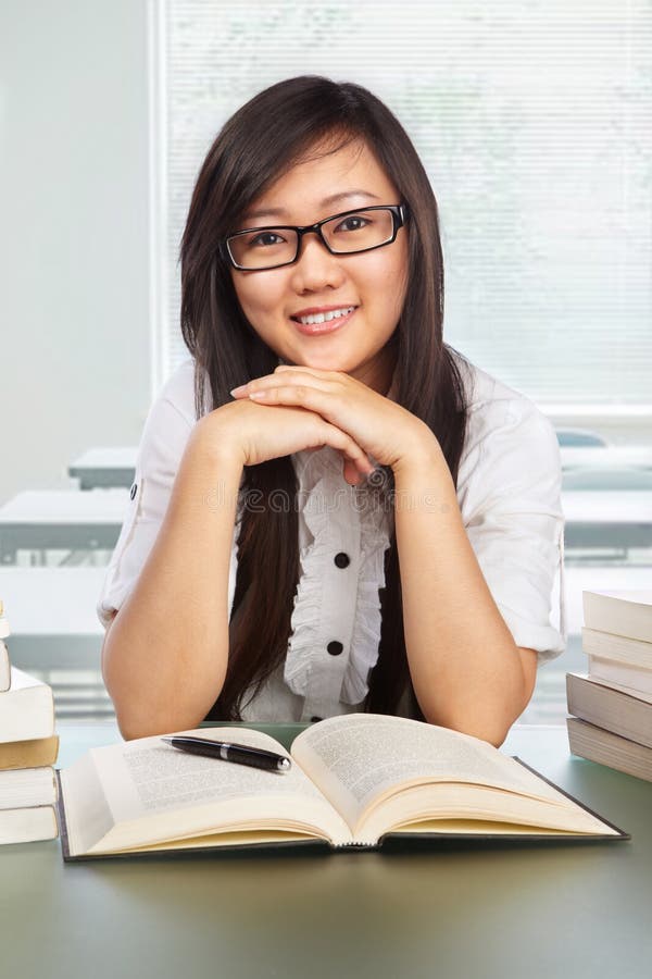 Beautiful Female Student Looking To Camera Stock Photo - Image of ...