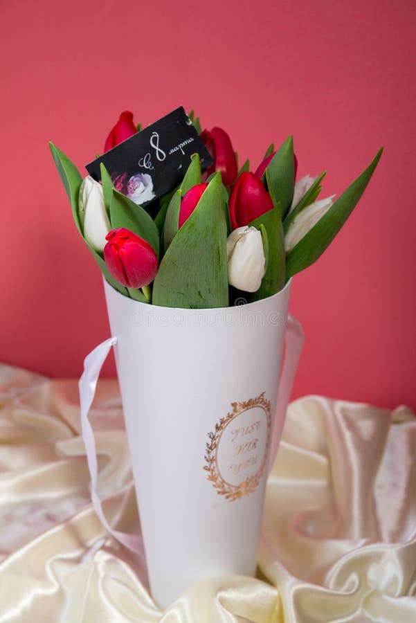 Beautiful Festive Bouquet. Composition from Flowers Stock Image - Image ...