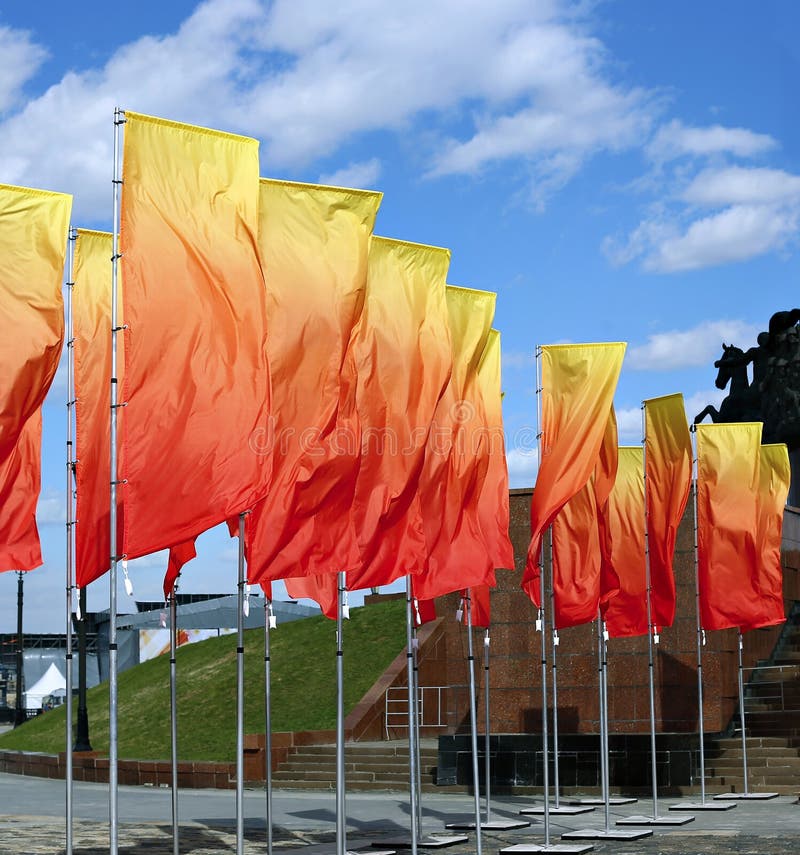 Beautiful festive flags stock photo. Image of celebration - 99150348