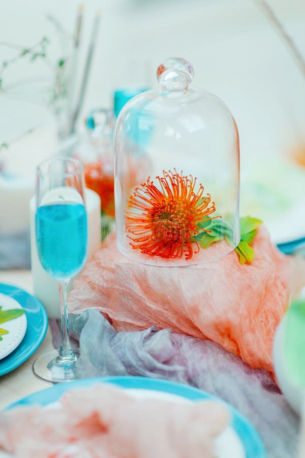 Beautiful Festive Table Decor in a Modern Style. Concise and Colorful ...