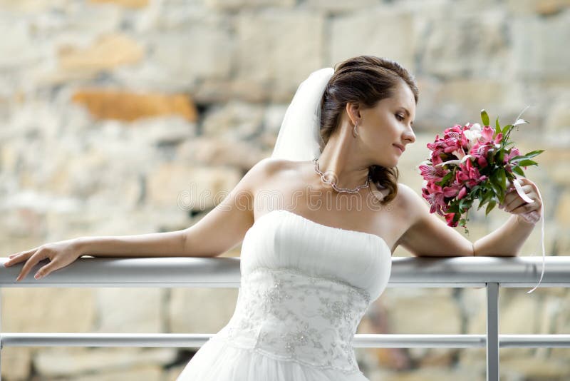 Beautiful fiancee stock image. Image of wedded, beautiful - 25905713