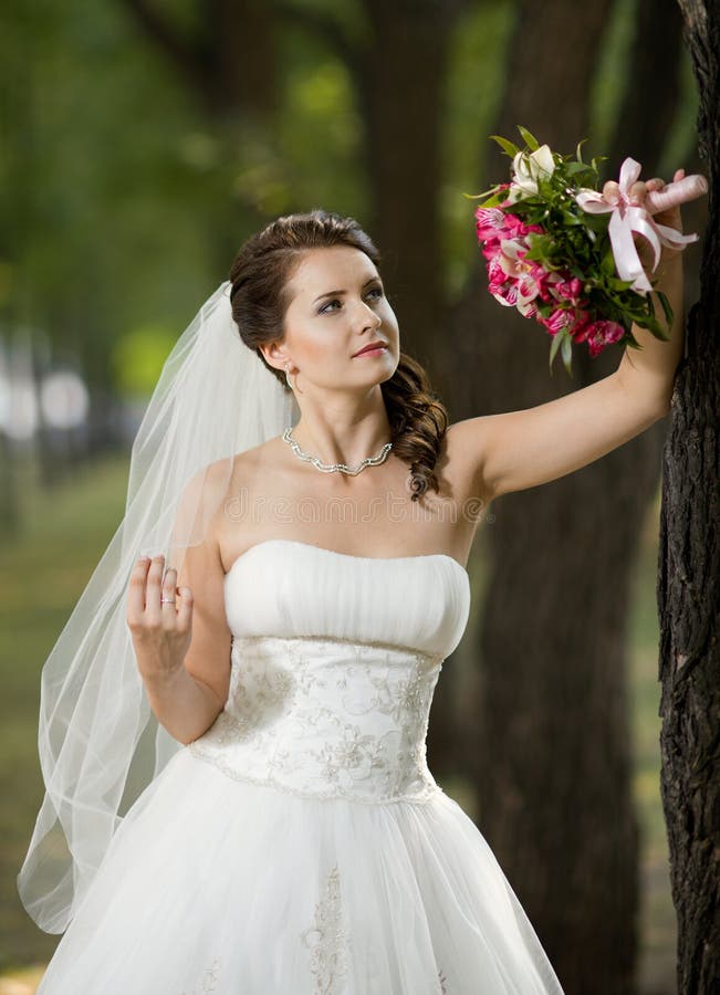 Beautiful fiancee stock photo. Image of female, marriage - 27492616