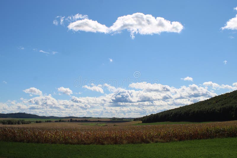 Beautiful Fields Near Village of Hereg Stock Image - Image of ruins ...