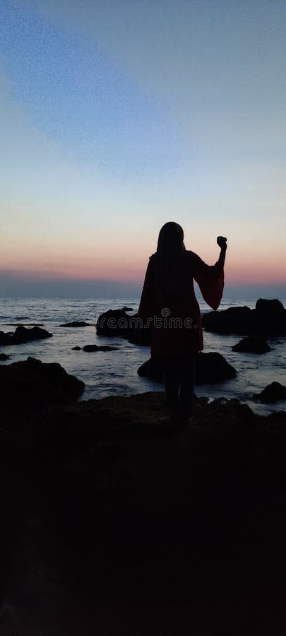 Beautiful Figure on a Beach Stock Photo - Image of white, wall: 206117532