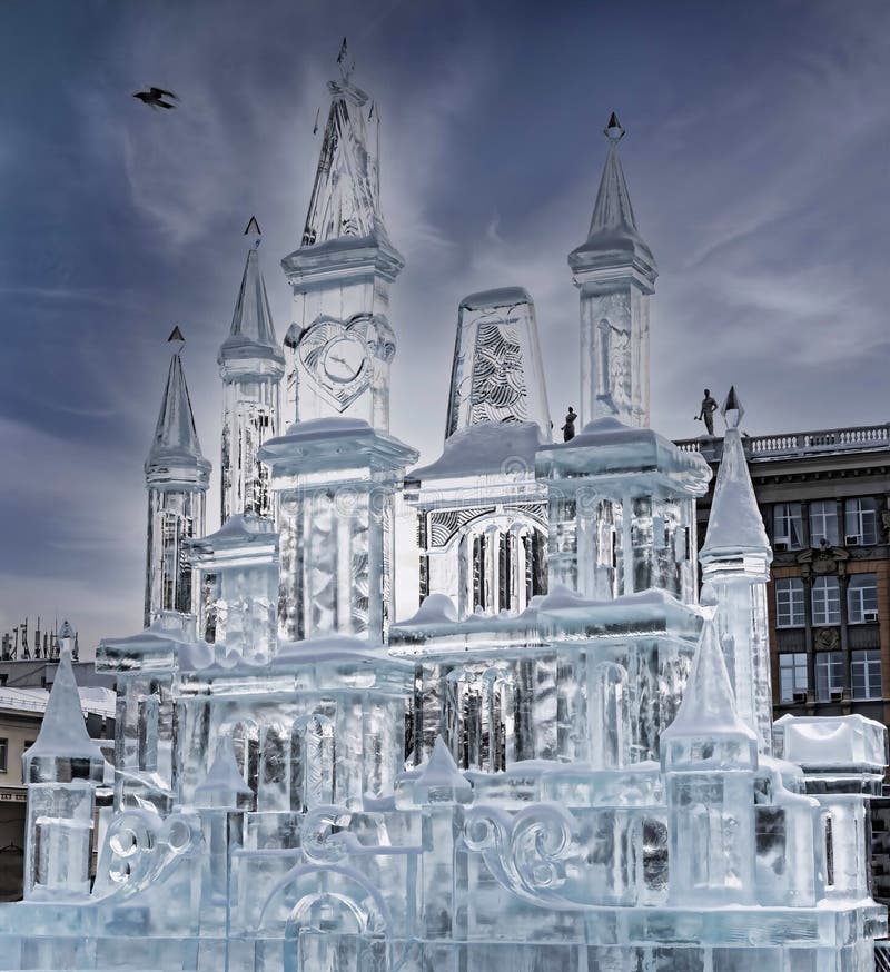Beautiful Figures Made of Ice Editorial Stock Image - Image of shapes ...