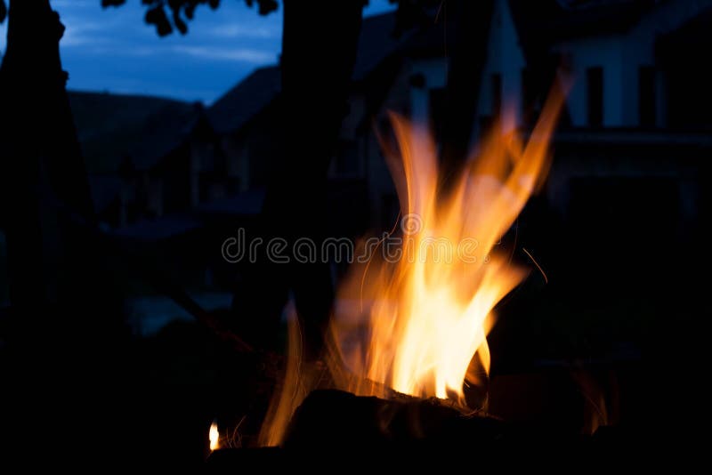 Burning Bright Flame. the Concept of Nature. Stock Image - Image of ...