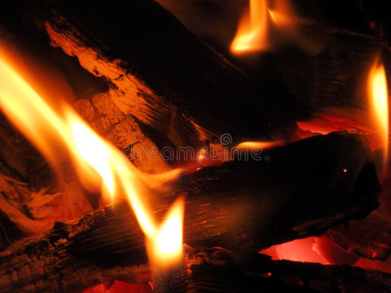 Beautiful Fire Flame stock image. Image of barbecue - 122698807
