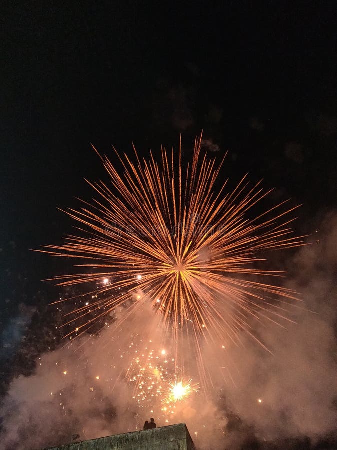 Beautiful Fire Works in Kerala Stock Photo - Image of midnight, works ...