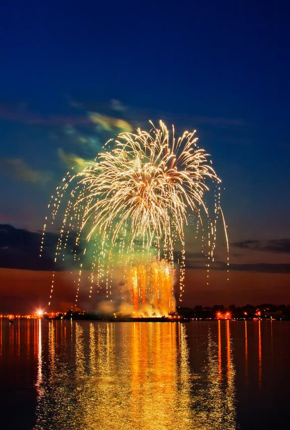 Beautiful firework stock photo. Image of independence - 22332616
