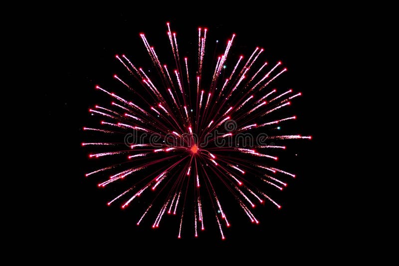 Beautiful Firework on Night Sky Background Stock Image - Image of ...