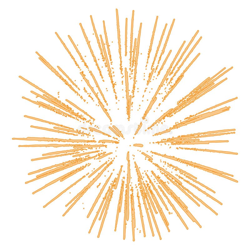 Beautiful Firework with Shining Sparks. Vector Illustration Stock ...