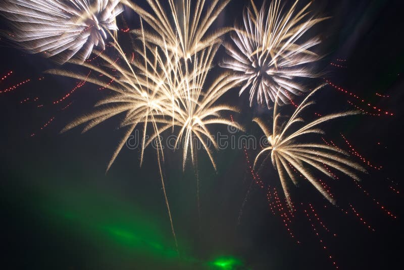 Beautiful fireworks stock image. Image of america, anniversary - 14719839