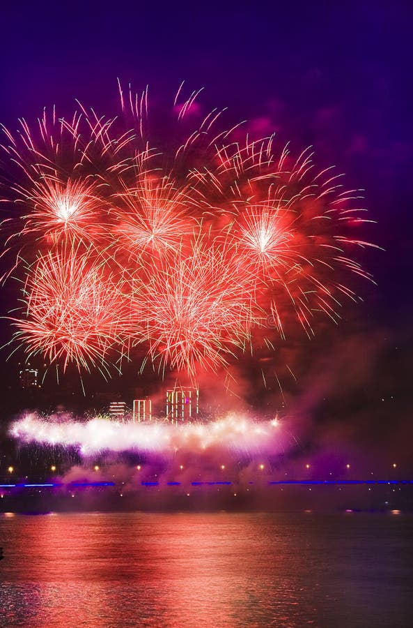 Beautiful fireworks stock photo. Image of fireworks, pyrotechnic - 7176862
