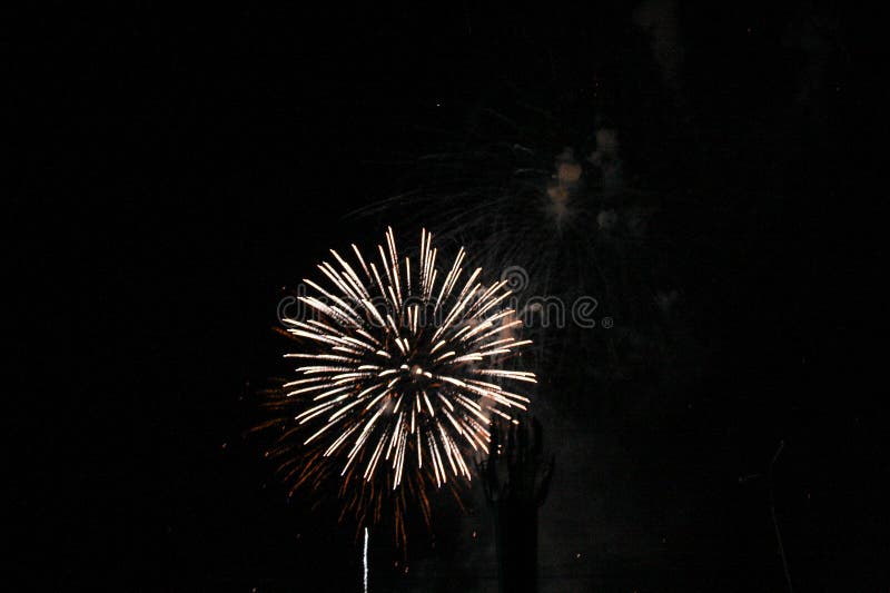 Beautiful Fireworks. Light Up the Sky, Celebration Fireworks Stock ...