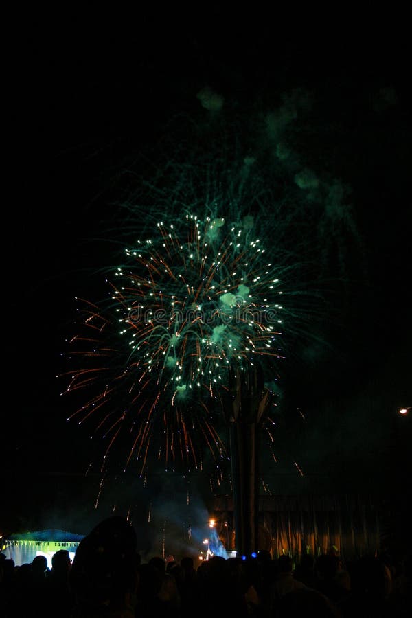 Beautiful Fireworks. Light Up the Sky, Celebration Fireworks Stock ...