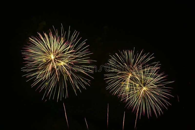Beautiful fireworks stock photo. Image of fire, glow - 47946194