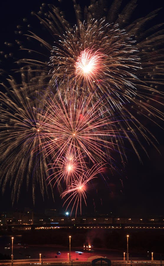 Beautiful fireworks stock photo. Image of powerful, bright - 31300104