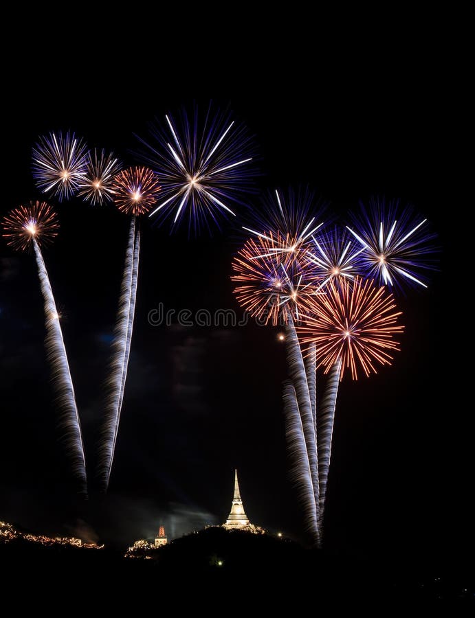 Beautiful fireworks stock photo. Image of exploding, pyrotechnics ...