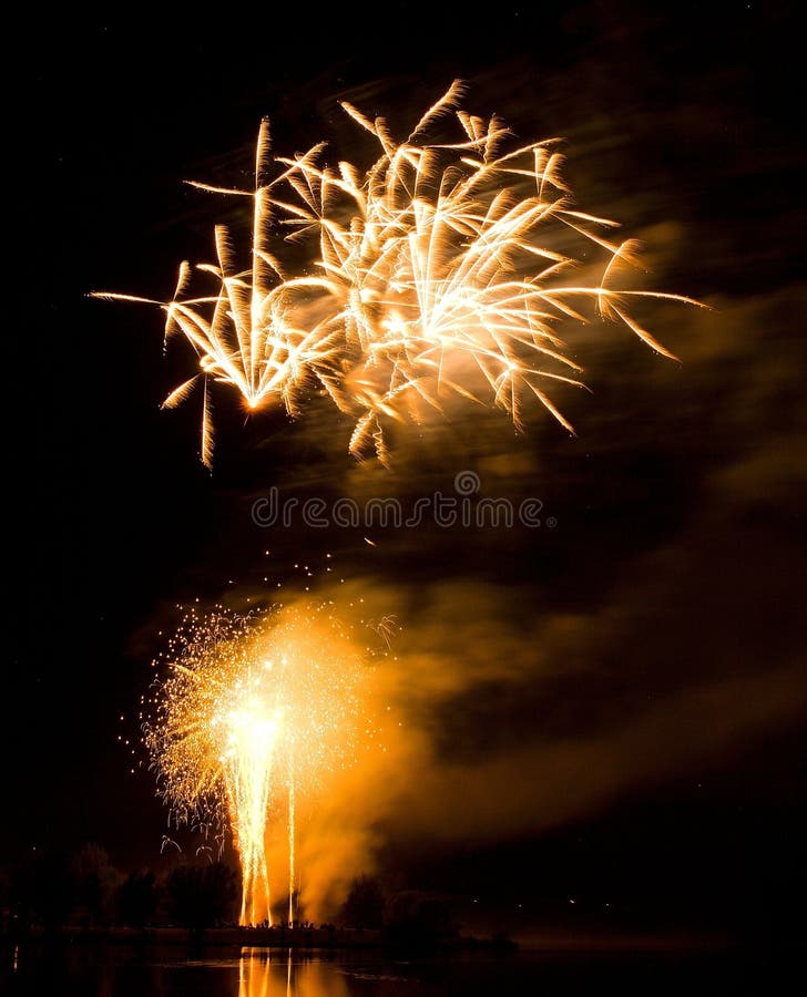 Fireworks in Pilsen stock photo. Image of flower, bonfire - 277518988