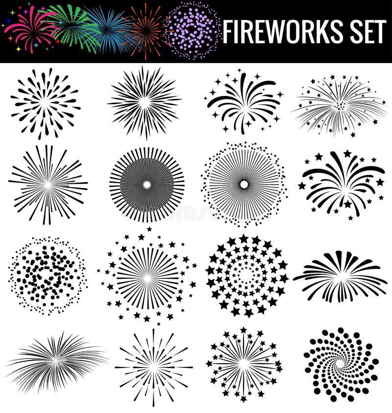 Beautiful Fireworks Background for Diwali Festival Stock Vector ...