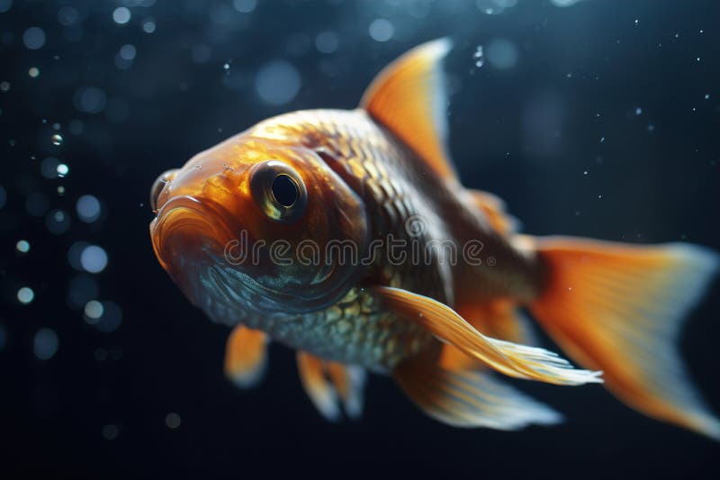 Beautiful Fish Close-up. Generated by AI Stock Illustration ...